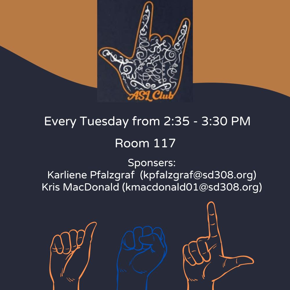 American Sign Language Club Ad | 42Fifty